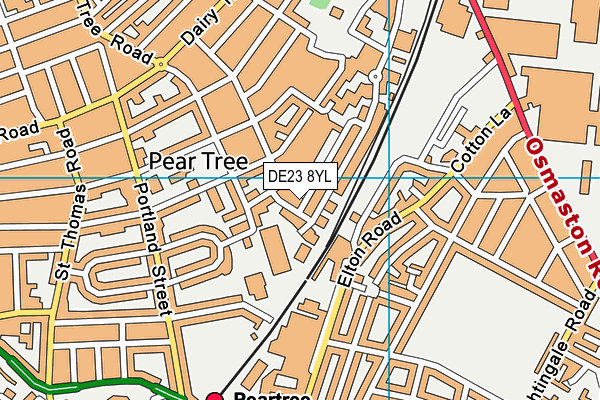 DE23 8YL maps, stats, and open data