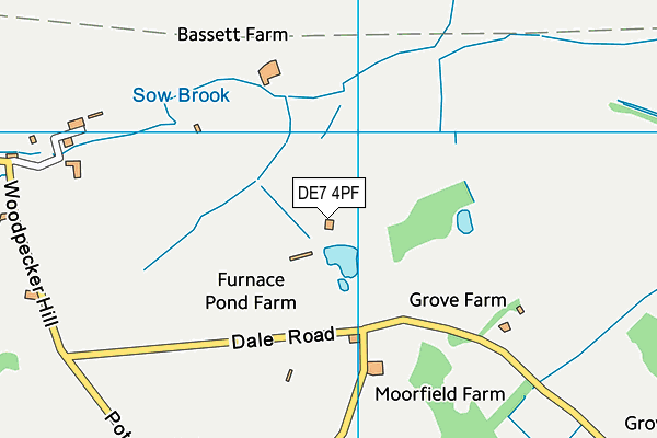 DE7 4PF maps, stats, and open data