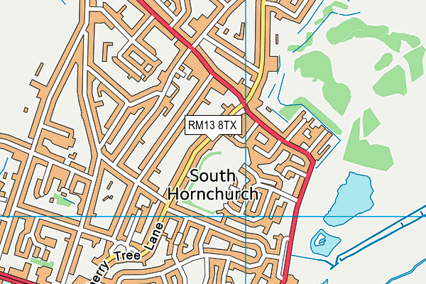 RM13 8TX maps, stats, and open data