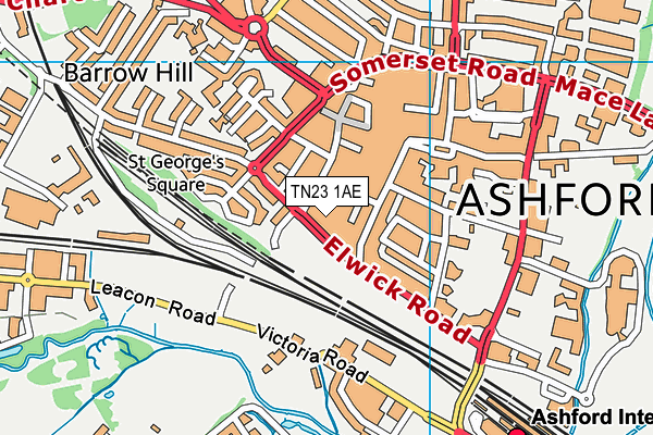 TN23 1AE maps, stats, and open data