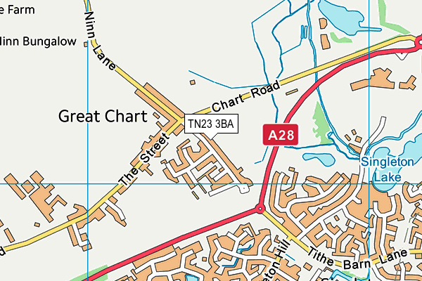 TN23 3BA maps, stats, and open data