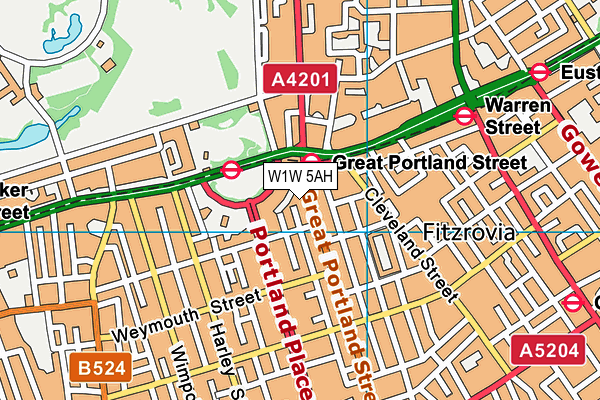 W1W 5AH maps, stats, and open data