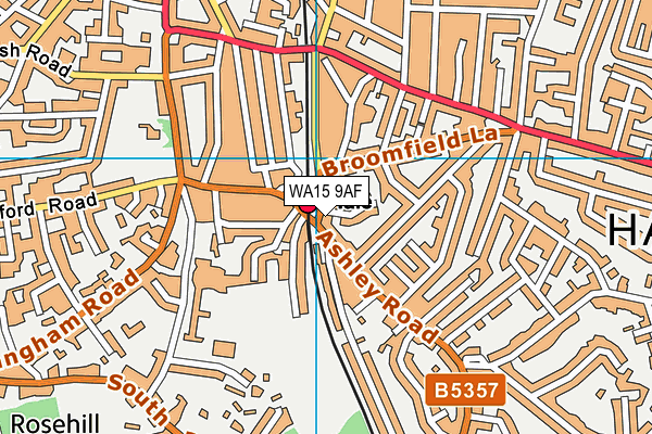 WA15 9AF maps, stats, and open data