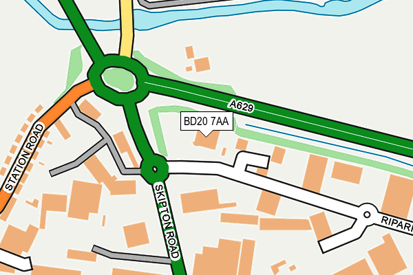 BD20 7AA maps, stats, and open data