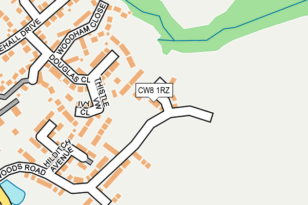 CW8 1RZ maps, stats, and open data