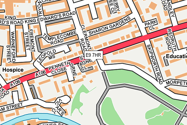 E9 7HR maps, stats, and open data