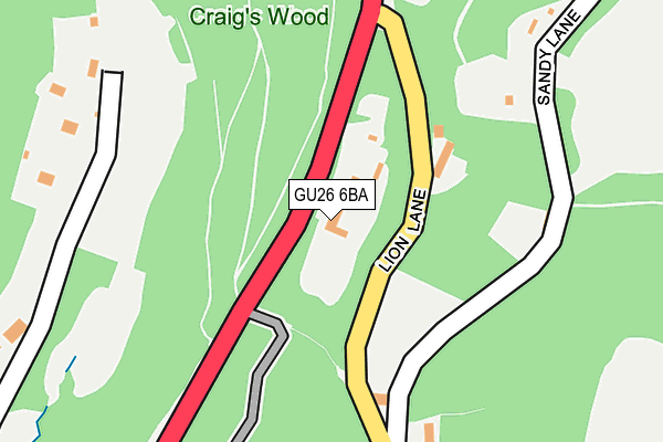 GU26 6BA maps, stats, and open data