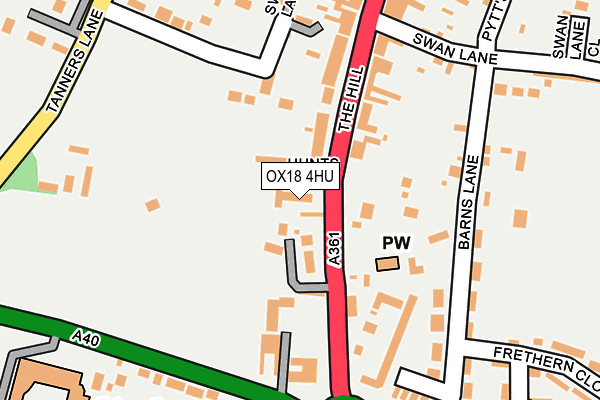 OX18 4HU open data dashboard