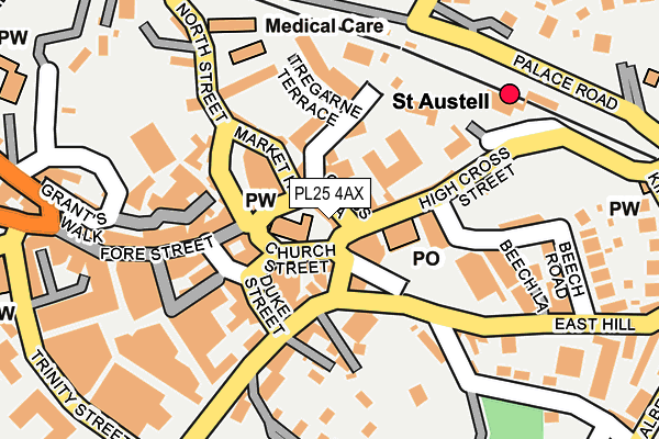 PL25 4AX maps, stats, and open data