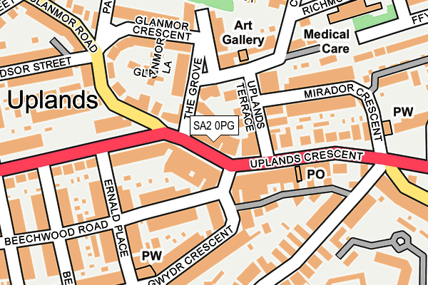 SA2 0PG maps, stats, and open data