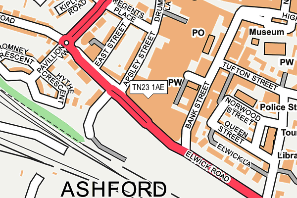 TN23 1AE maps, stats, and open data