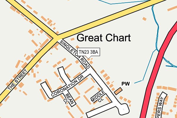 TN23 3BA maps, stats, and open data