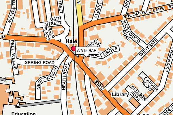 WA15 9AF maps, stats, and open data
